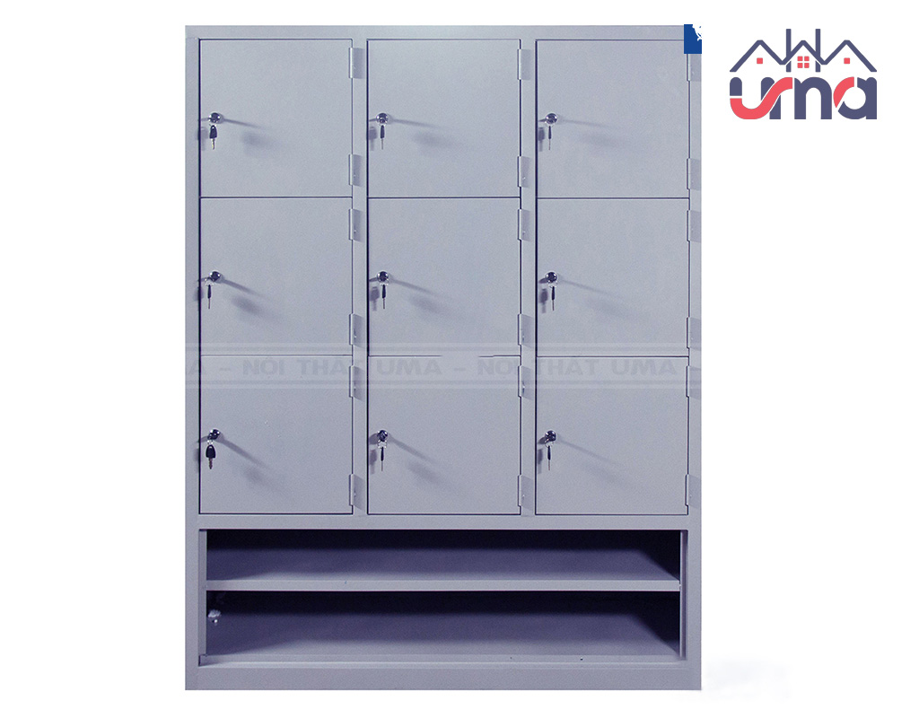 Tủ Locker Sắt 9 Ngăn Cao Cấp TLK009 - Nội Thất UMA